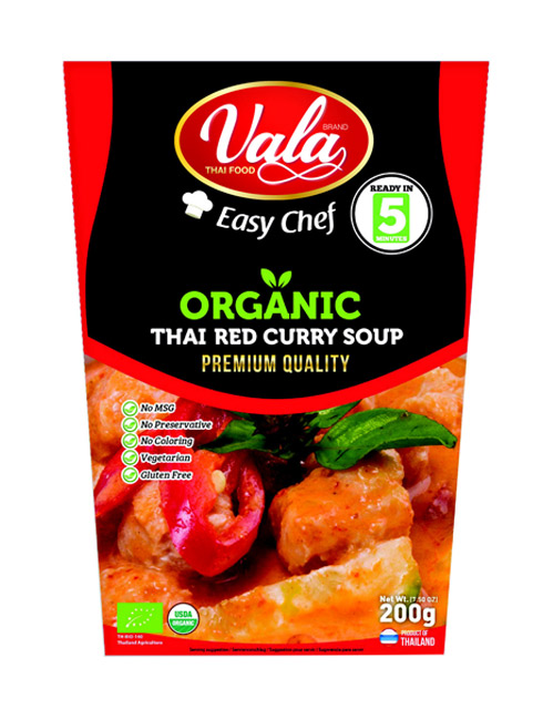 ORGANIC THAI RED CURRY SOUP - Vala Thai Food
